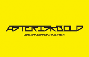Asterisk Font Free Download - [By Xerographer Fonts] | Fonty Fonts