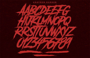 Another Danger Font Free Download | Fonty Fonts