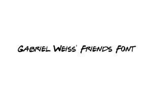 Gabriel Weiss Friends Font Free Download | Fonty Fonts